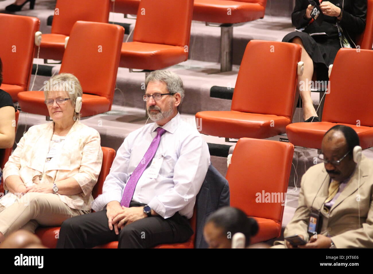 UN, New York, USA. 17th August, 2017. Parents of murdered UN Expert ...