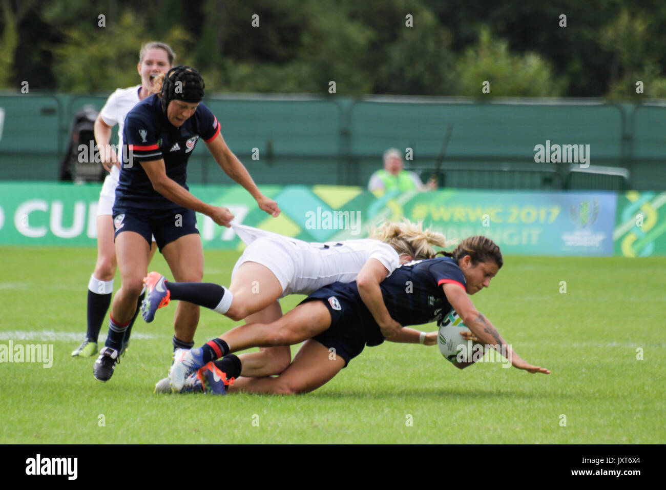 Dublin, Ireland. 17th Aug, 2017. England v USA match during the Women's ...