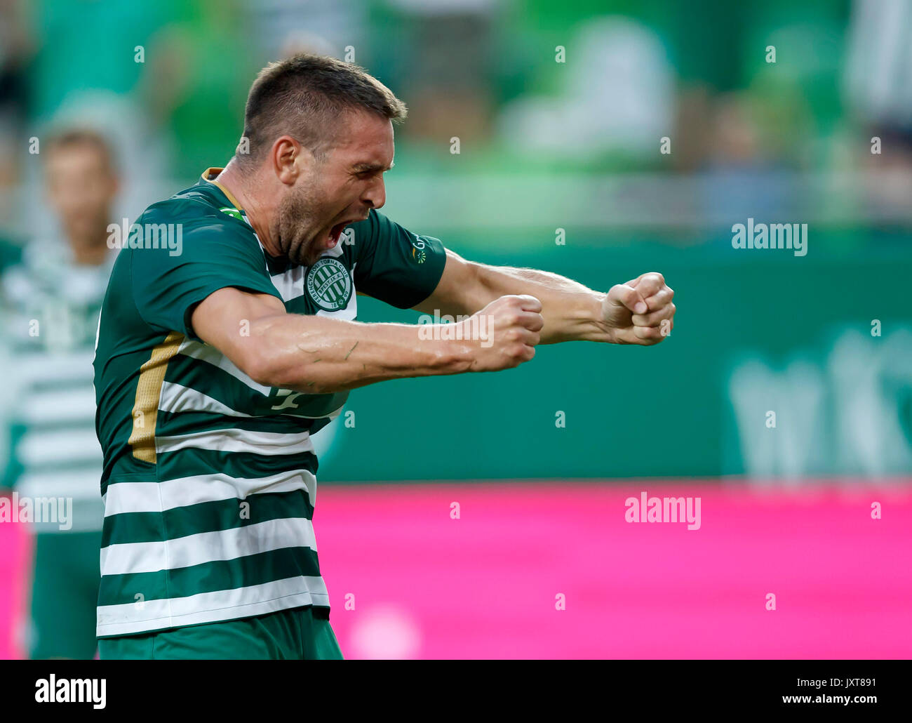 Budapest, Hungary. 17th Aug, 2017. Daniel Bode of Ferencvarosi TC ...