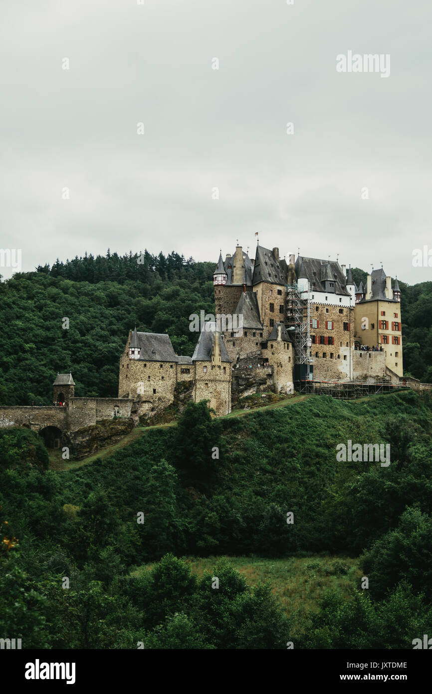 Burg Eltz medieval castle in Wierschem, Germany Stock Photo - Alamy