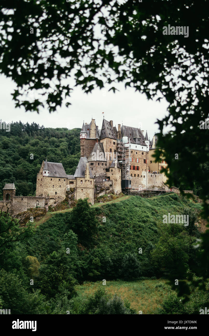 Burg Eltz medieval castle in Wierschem, Germany Stock Photo - Alamy