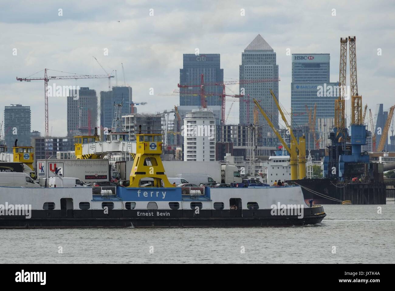 Cars on the woolwich ferry hi-res stock photography and images - Alamy