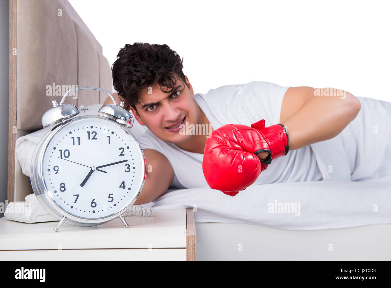 Boxing glove boxing alarm clock hi-res stock photography and images - Alamy