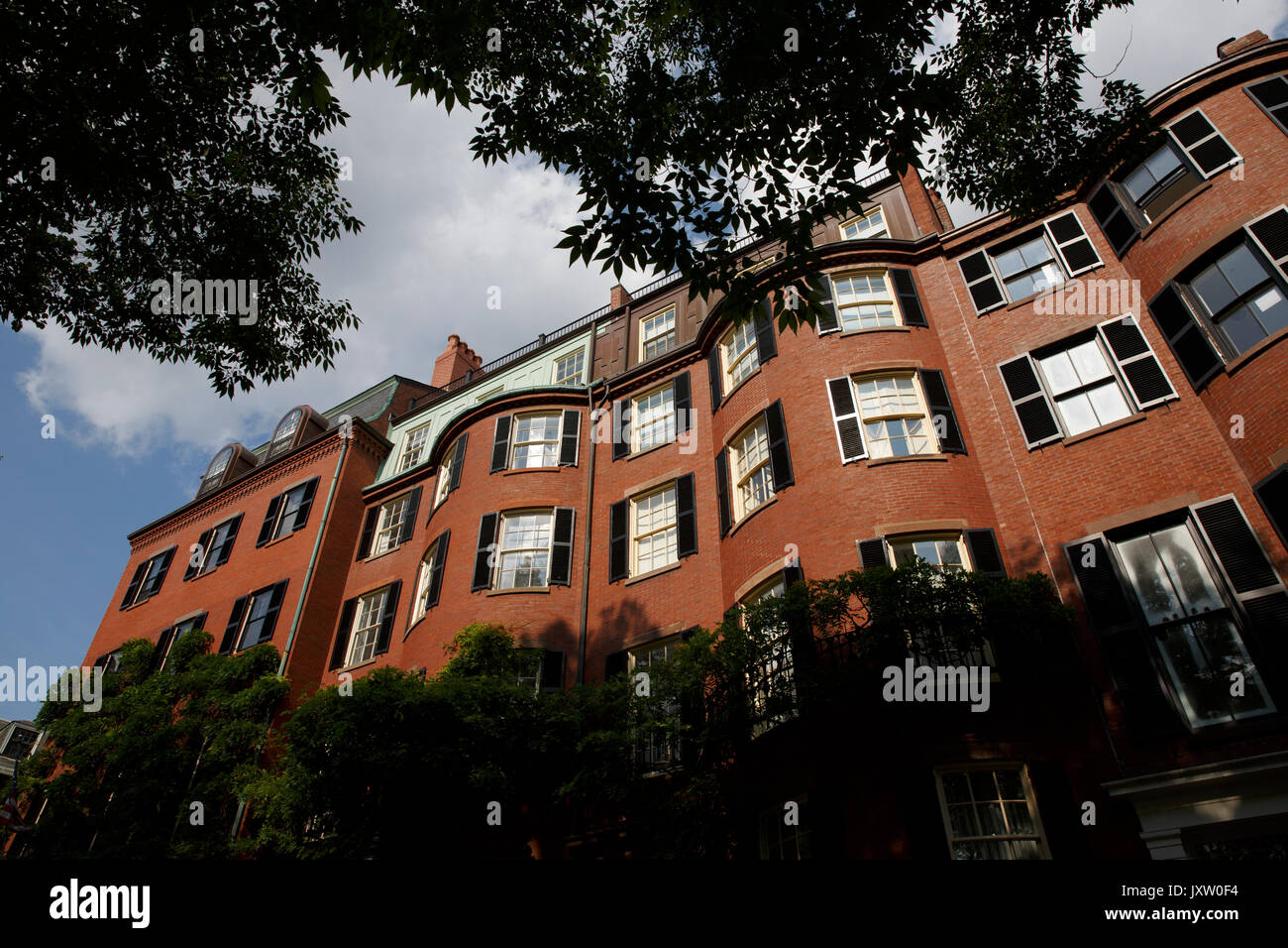 Louisburg Square, Beacon Hill row house building facade Boston ...