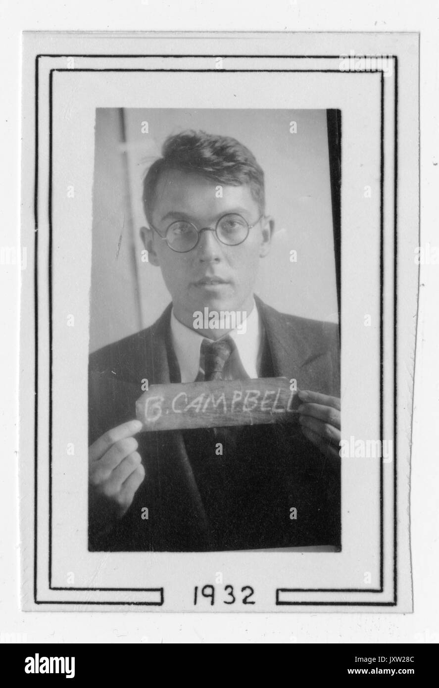 Berry Campbell, Portrait photograph, Chest up, Full face, c 20 years of ...