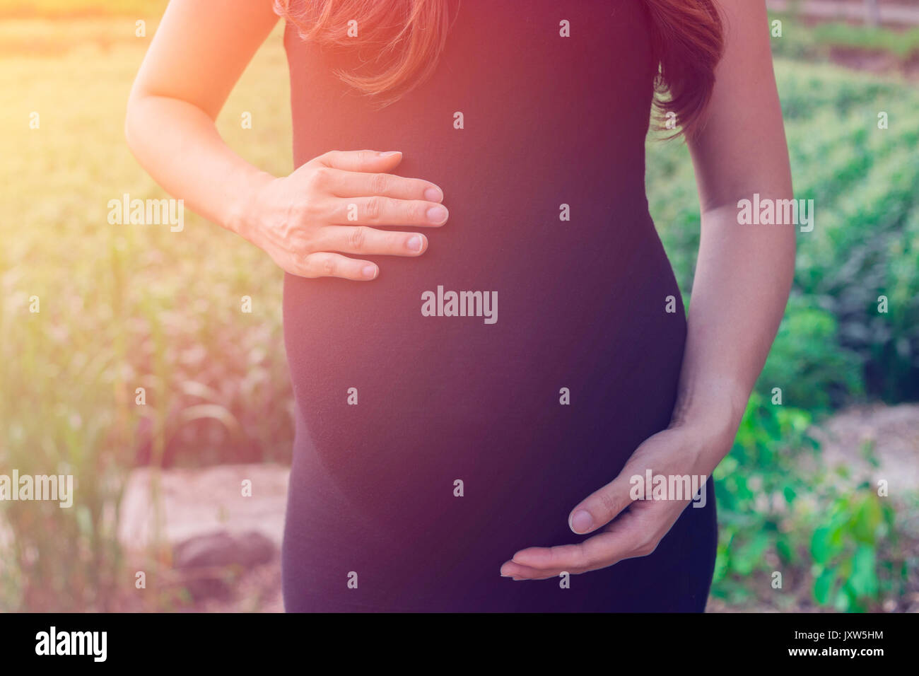 Showing The Baby Coming Out