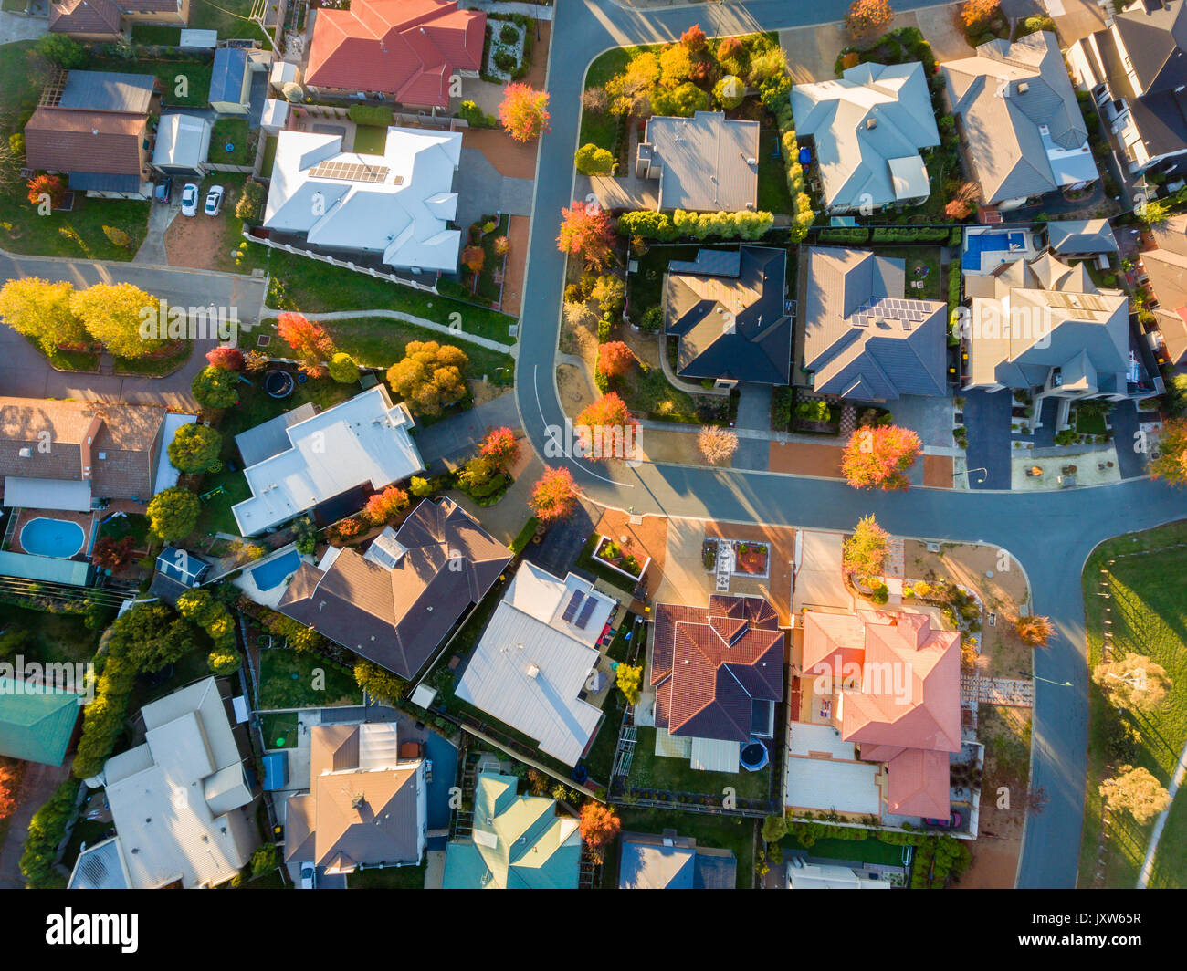 Australian suburban road hi-res stock photography and images - Alamy