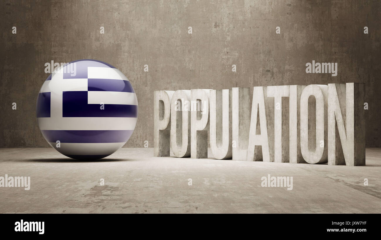 Greece High Resolution Population Concept Stock Photo - Alamy