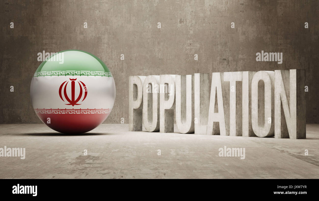 Iran High Resolution Population Concept Stock Photo - Alamy
