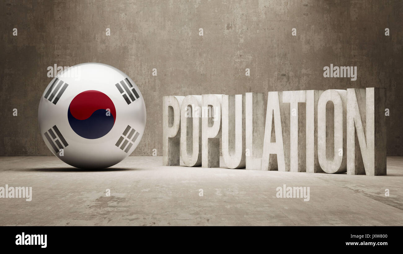 South Korea High Resolution Population Concept Stock Photo - Alamy