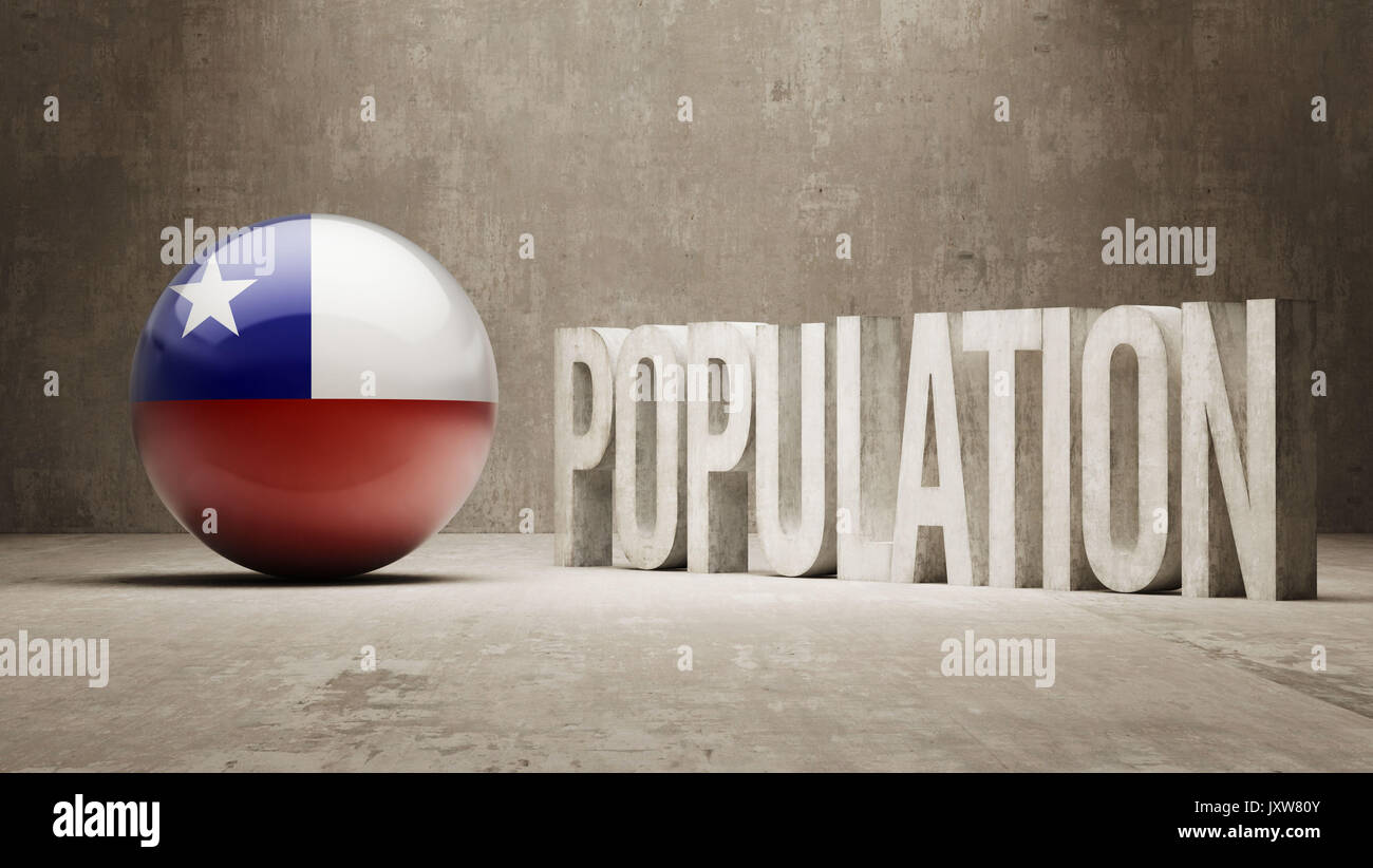 Chile High Resolution Population Concept Stock Photo - Alamy