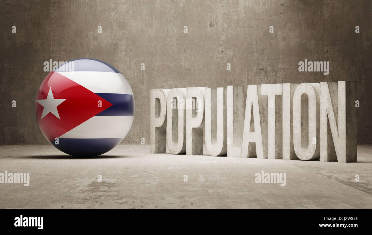 Cuba High Resolution Population Concept Stock Photo - Alamy
