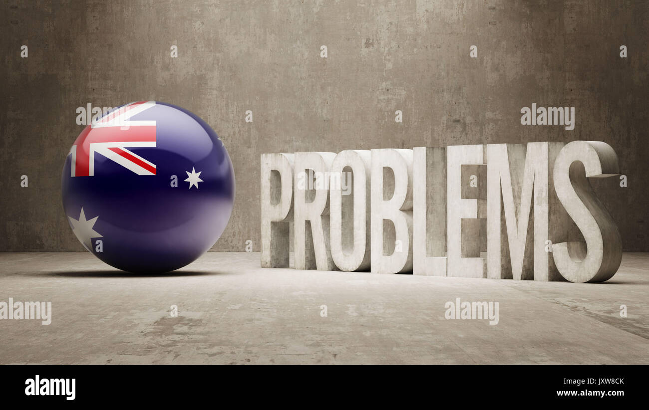 Australia High Resolution Problems Concept Stock Photo - Alamy