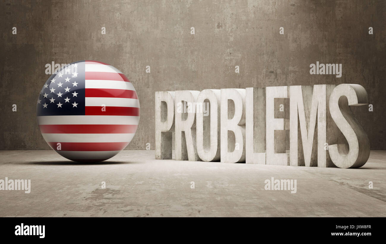 United States High Resolution Problems Concept Stock Photo - Alamy