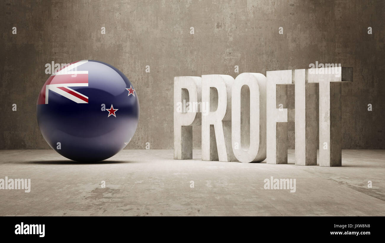New Zealand High Resolution Profit Concept Stock Photo - Alamy