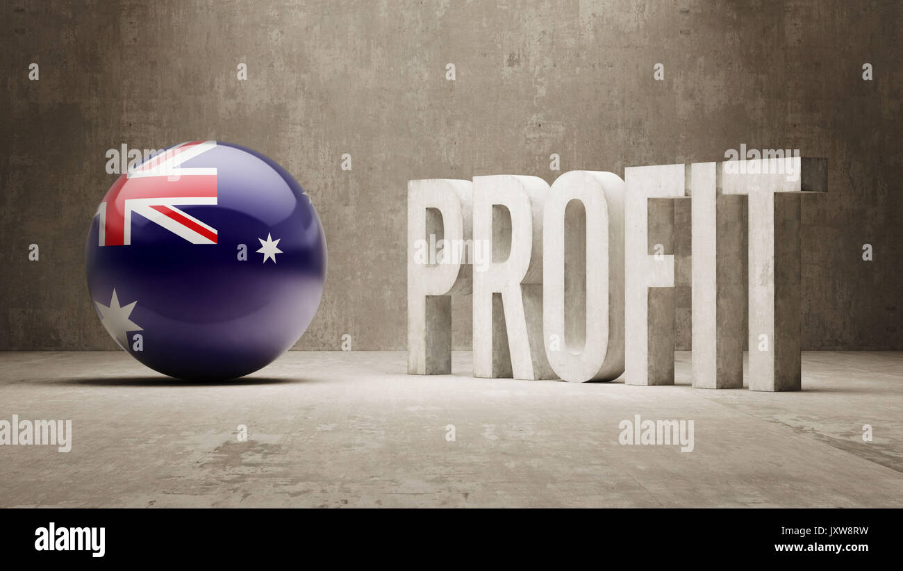 Australia High Resolution Profit Concept Stock Photo - Alamy