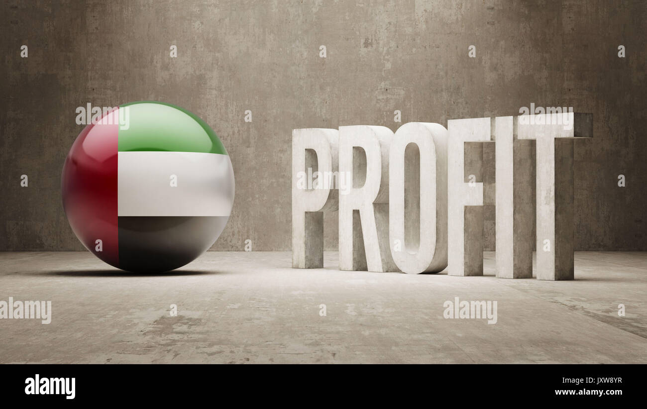 United Arab Emirates High Resolution Profit Concept Stock Photo - Alamy