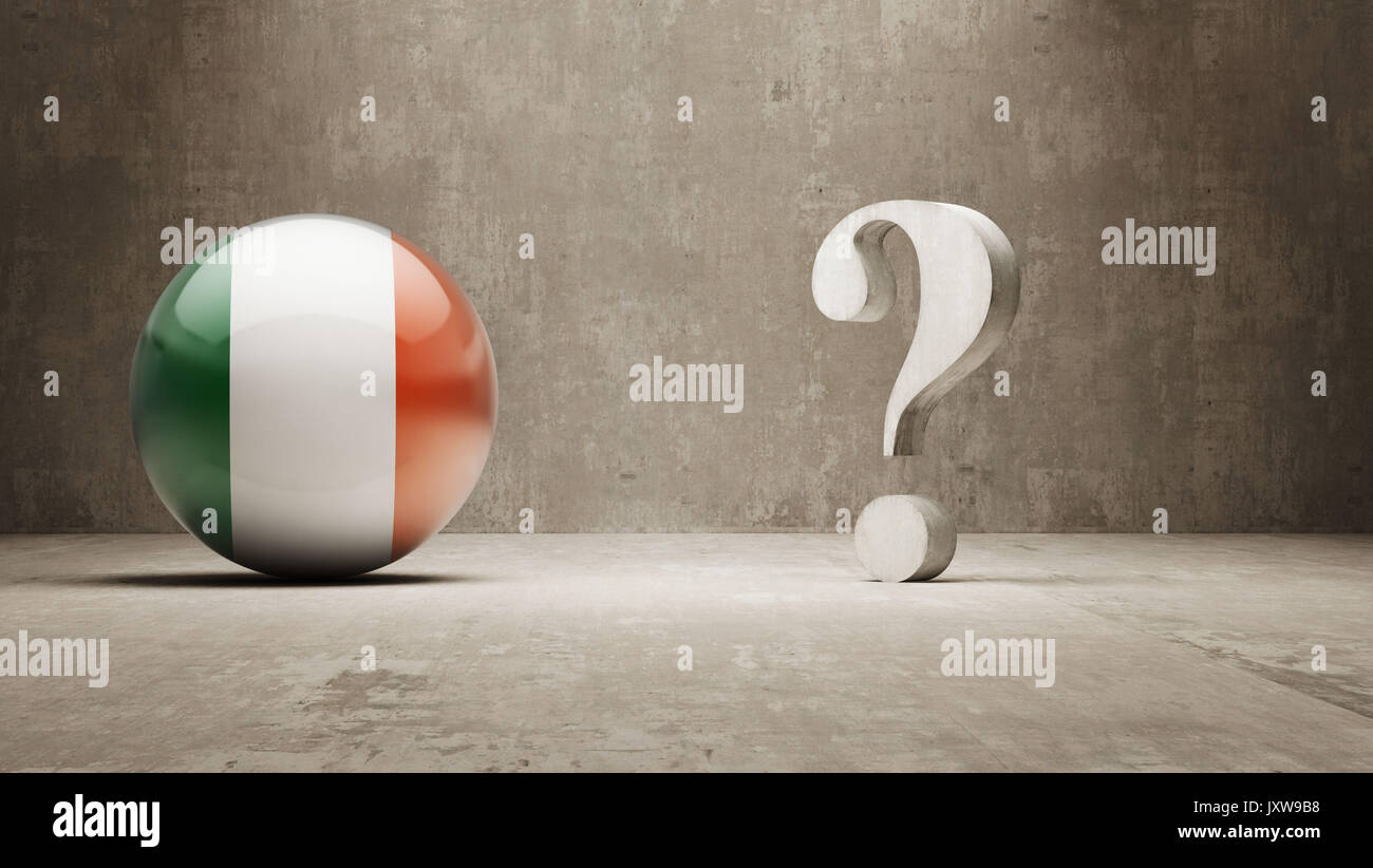 Ireland High Resolution Question Mark Concept Stock Photo - Alamy
