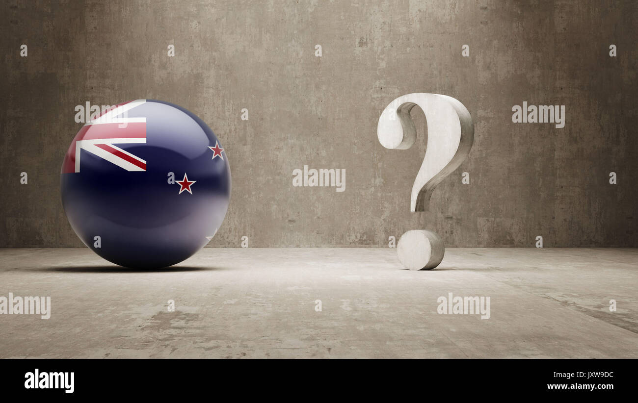 New Zealand High Resolution Question Mark Concept Stock Photo - Alamy
