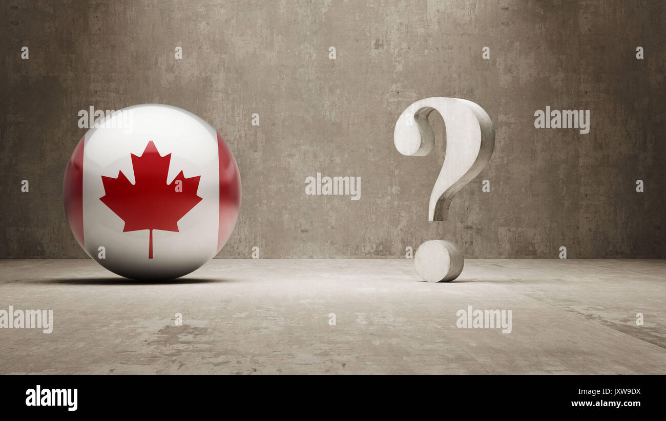 Canada High Resolution Question Mark Concept Stock Photo - Alamy