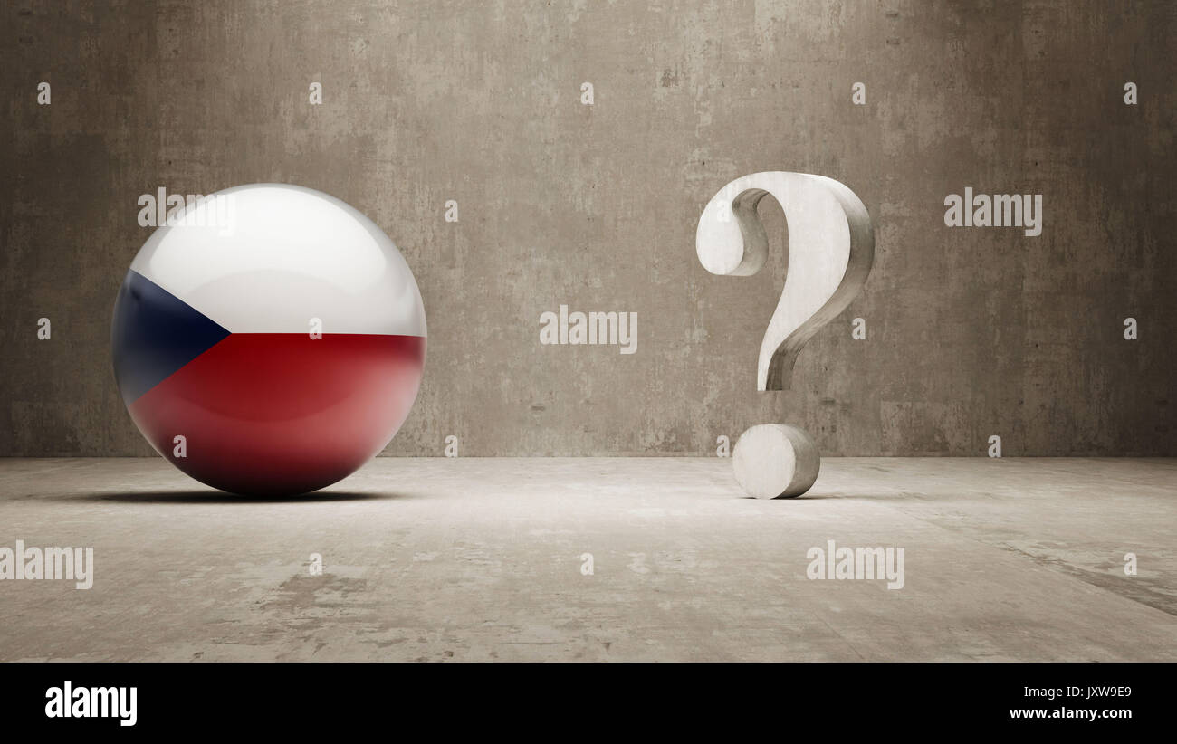 Czech Republic High Resolution Question Mark Concept Stock Photo - Alamy