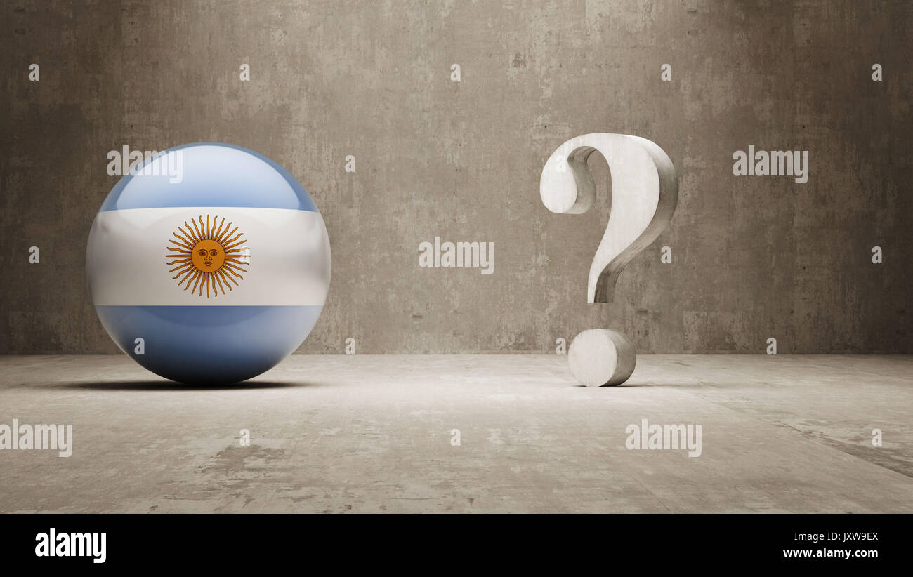Argentina High Resolution Question Mark Concept Stock Photo - Alamy