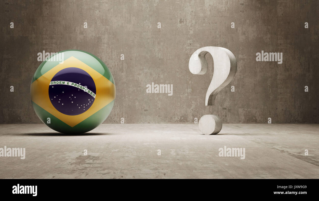 Brazil High Resolution Question Mark Concept Stock Photo - Alamy