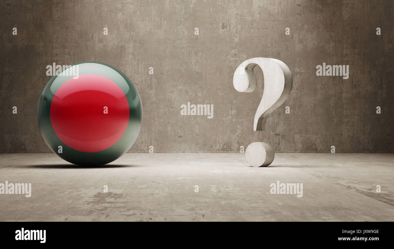 Bangladesh High Resolution Question Mark Concept Stock Photo - Alamy