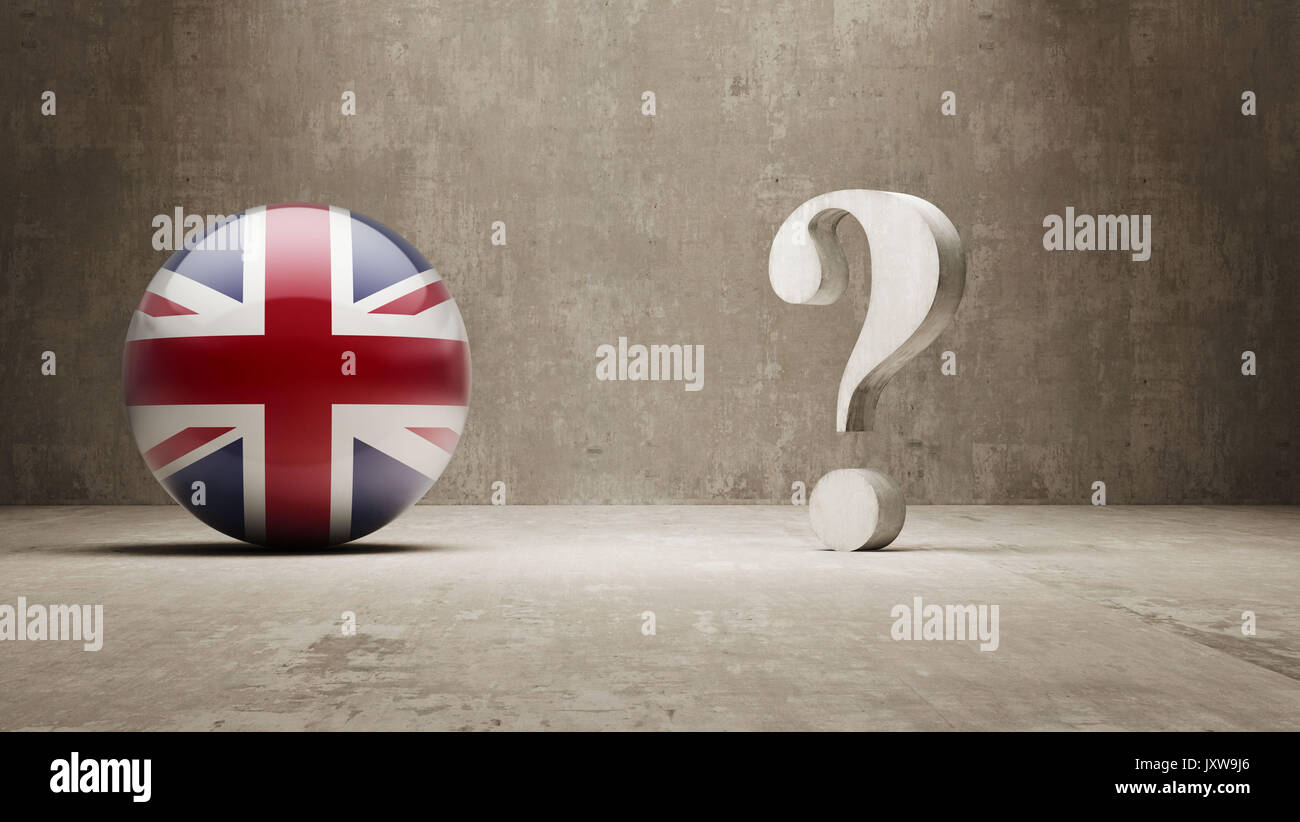 Flag great britain question mark hi-res stock photography and images ...