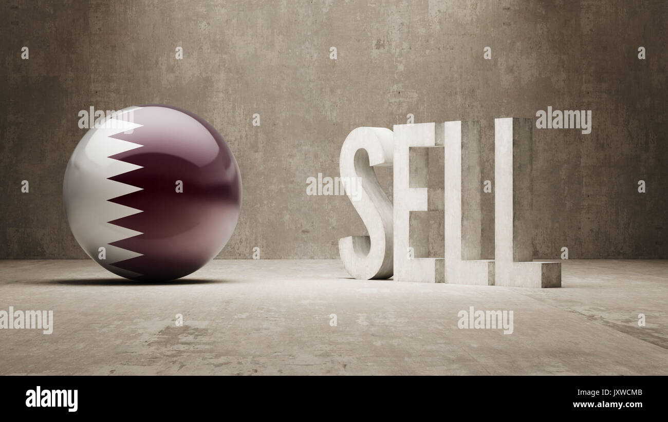 Qatar High Resolution Sell Concept Stock Photo - Alamy