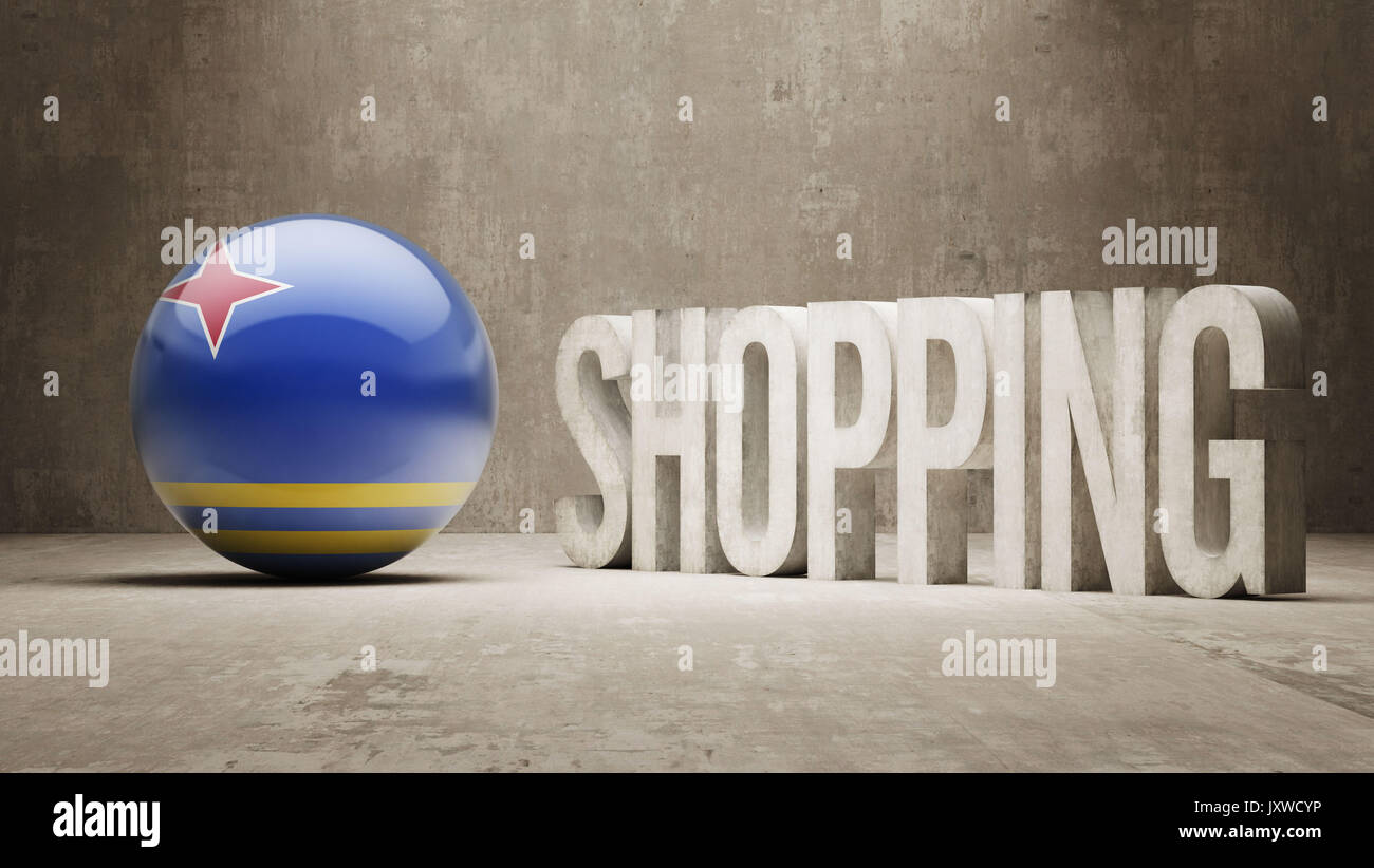 Aruba High Resolution Shopping Stock Photo - Alamy