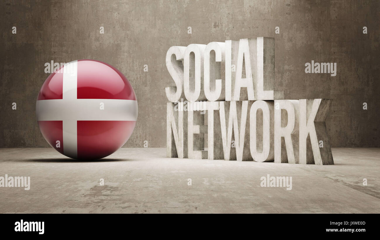 Denmark High Resolution Social Network Stock Photo - Alamy