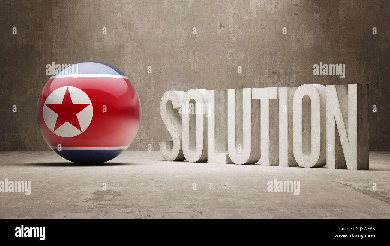 North Korea High Resolution Solution Concept Stock Photo - Alamy