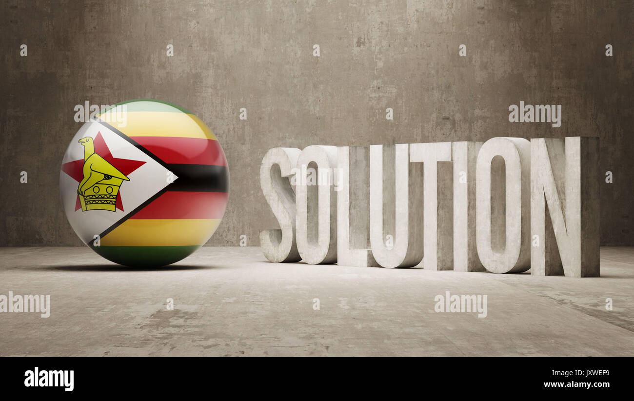 Zimbabwe High Resolution Solution Concept Stock Photo - Alamy