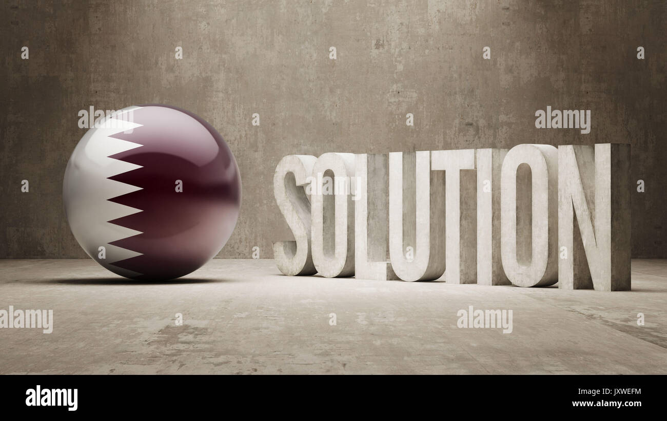 Qatar High Resolution Solution Concept Stock Photo - Alamy