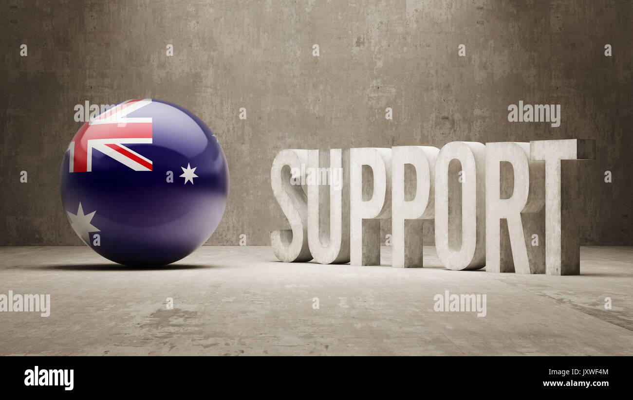 Australia High Resolution Support Concept Stock Photo - Alamy