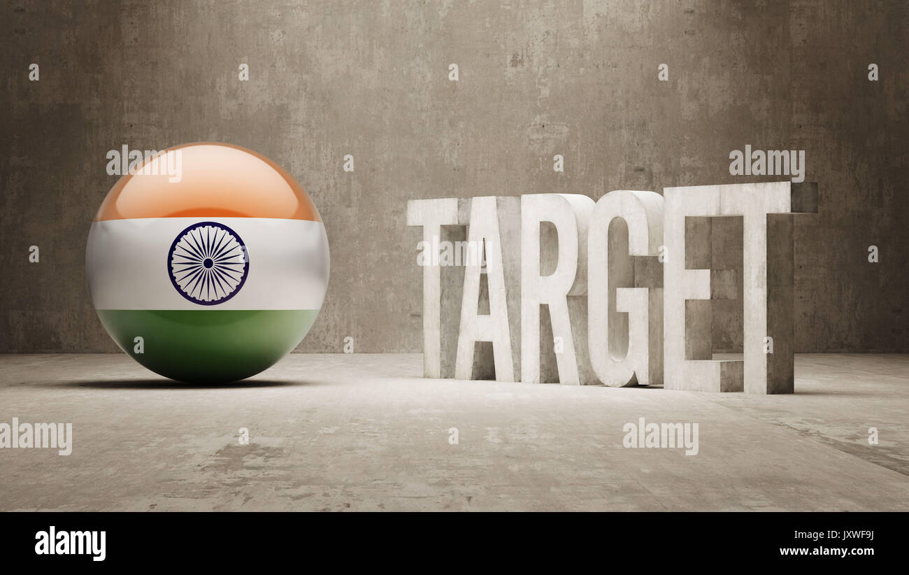 India High Resolution Target Concept Stock Photo - Alamy