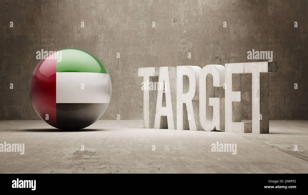 United Arab Emirates High Resolution Target Concept Stock Photo - Alamy