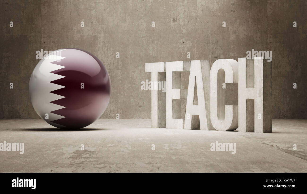 Qatar High Resolution Teach Concept Stock Photo - Alamy