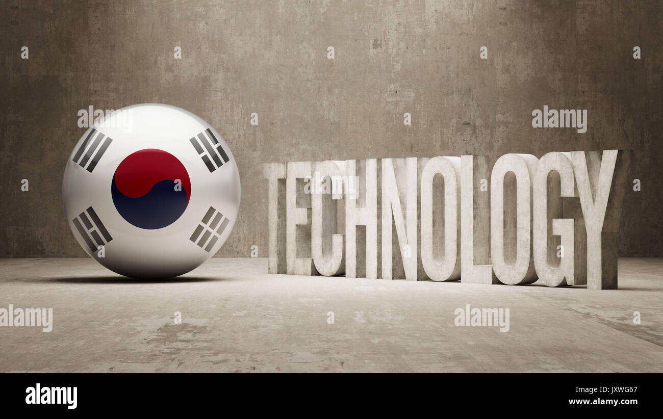 South Korea High Resolution Technology Concept Stock Photo - Alamy
