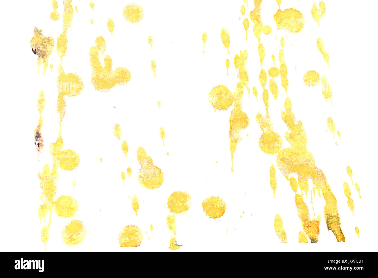 Abstract yellow ink splash. Ink blots. Elements of design. The water ...
