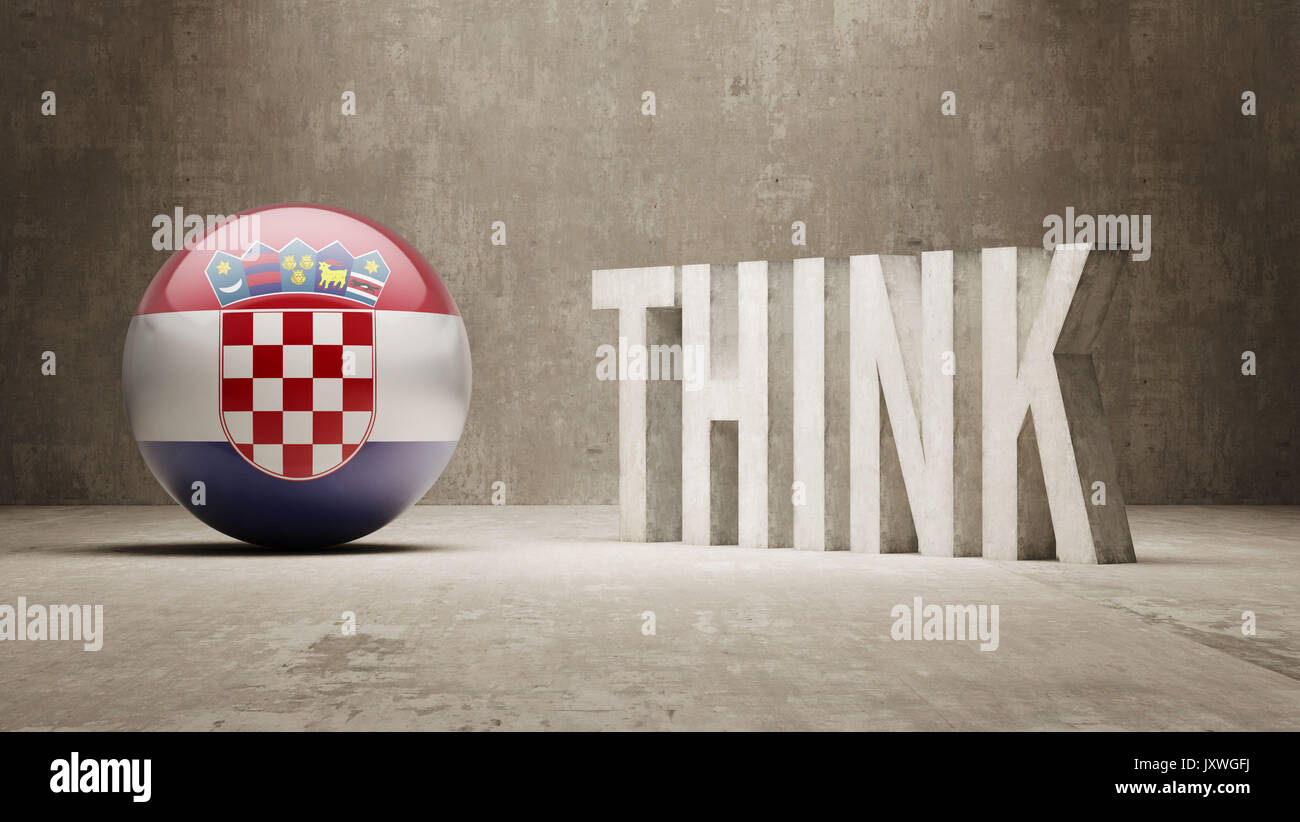 Croatia High Resolution Think Concept Stock Photo - Alamy