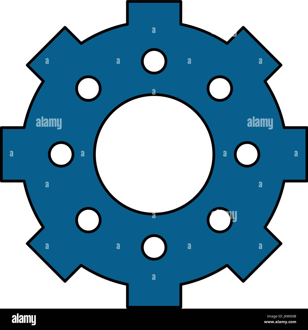 single gear icon image Stock Vector Image & Art - Alamy