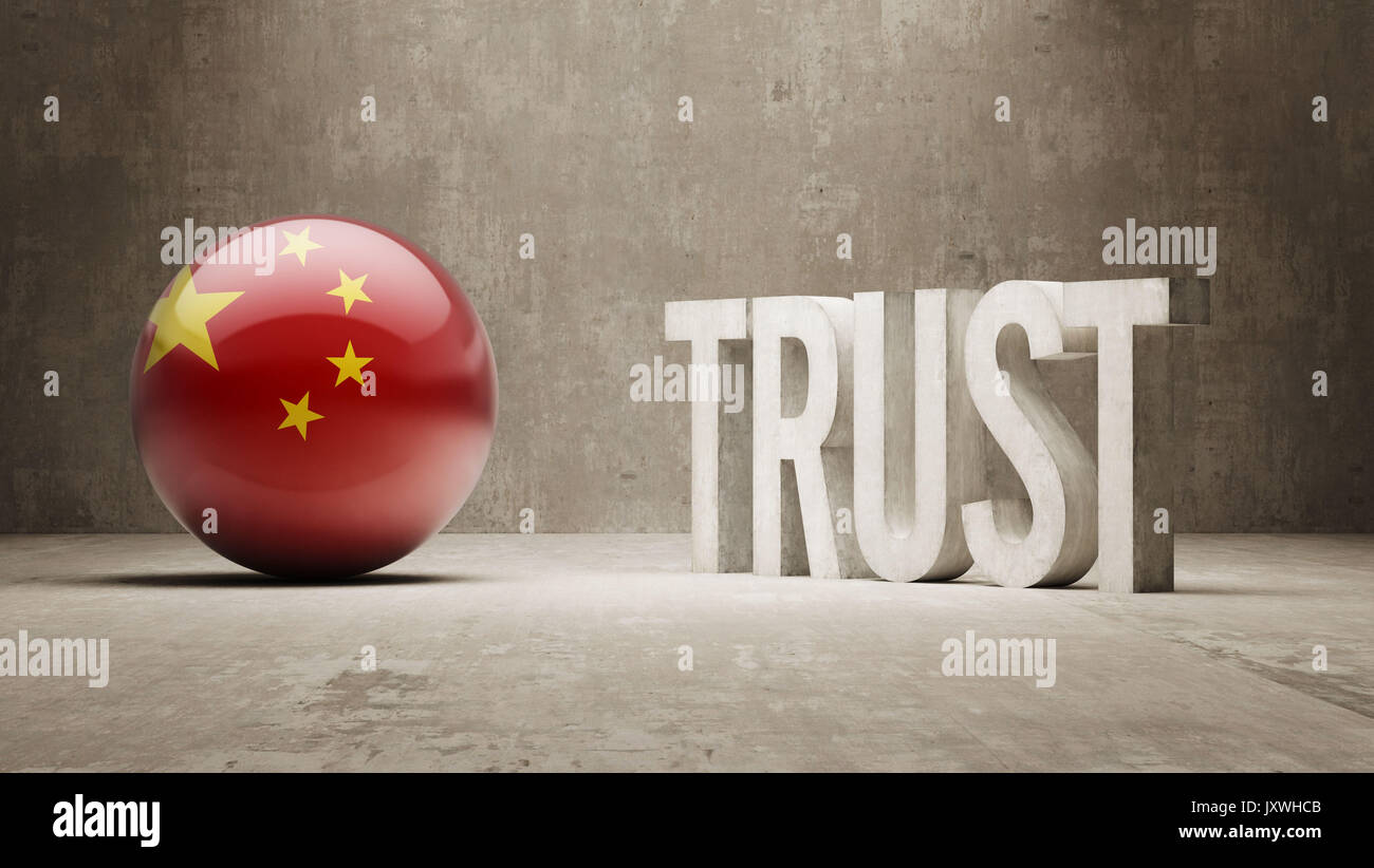 China High Resolution Trust Concept Stock Photo - Alamy