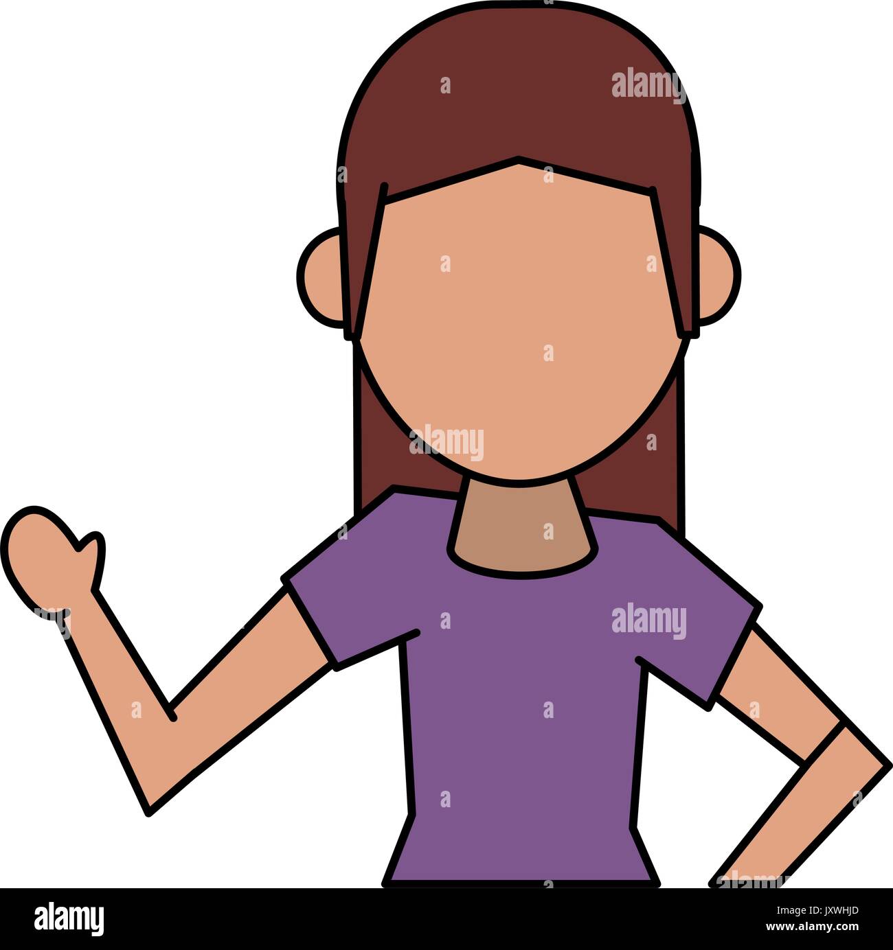 Woman head hi Stock Vector Images - Alamy