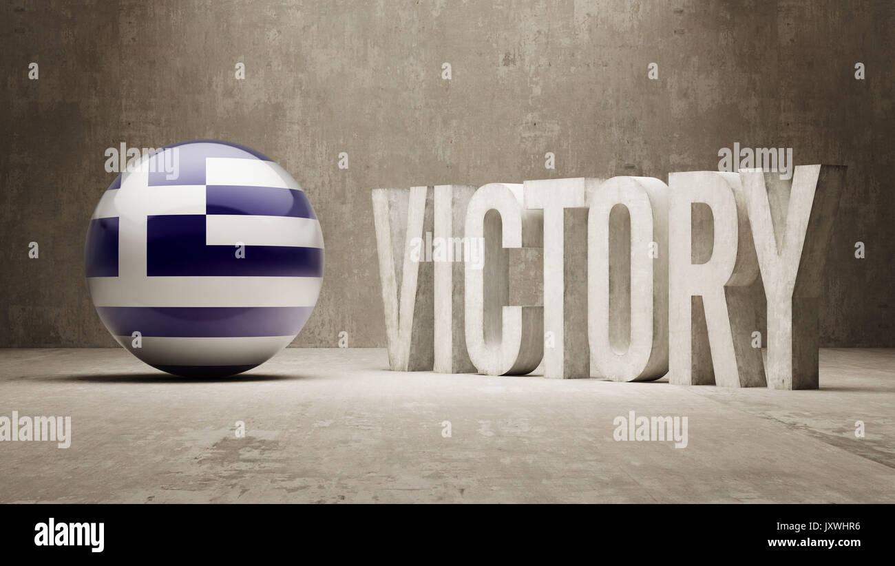 Greece High Resolution Victory Concept Stock Photo - Alamy