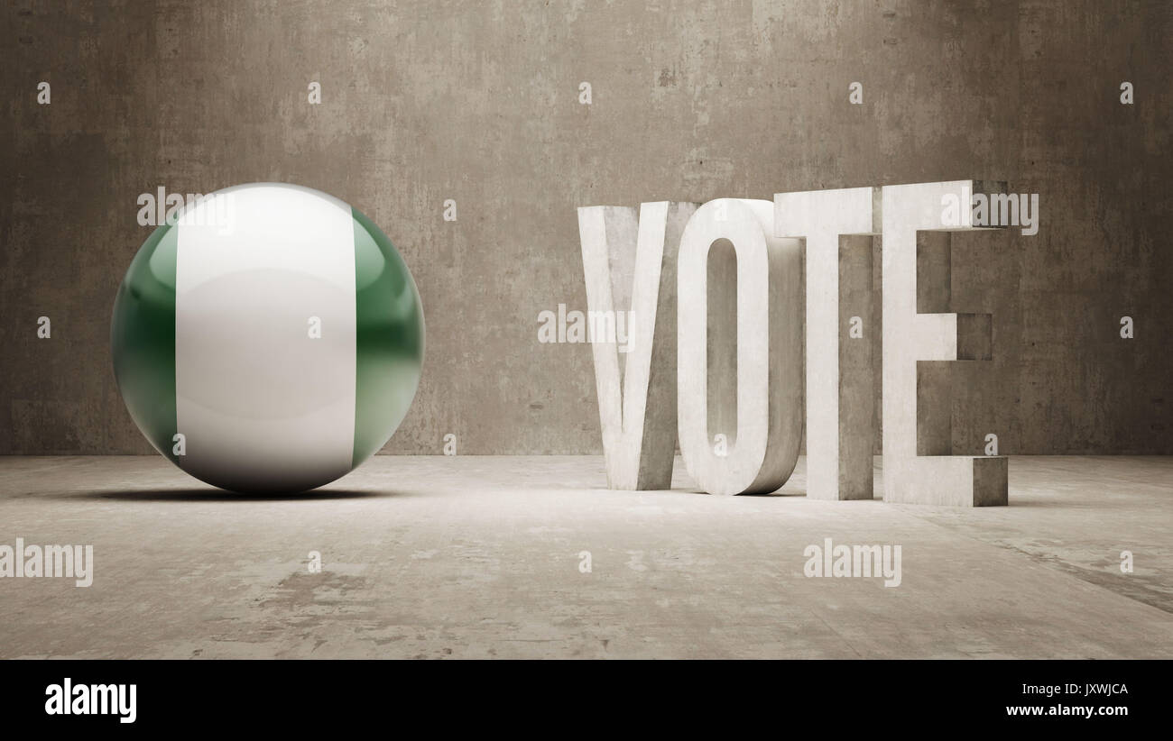Nigeria High Resolution Vote Concept Stock Photo - Alamy