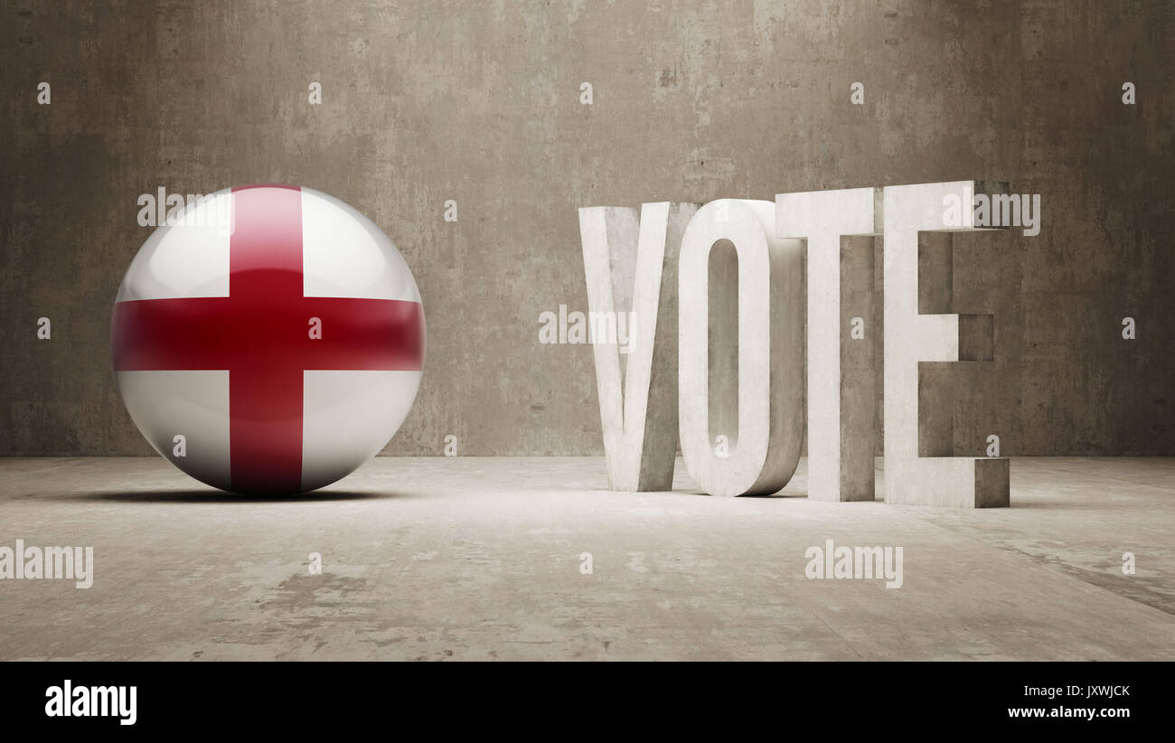 England High Resolution Vote Concept Stock Photo - Alamy