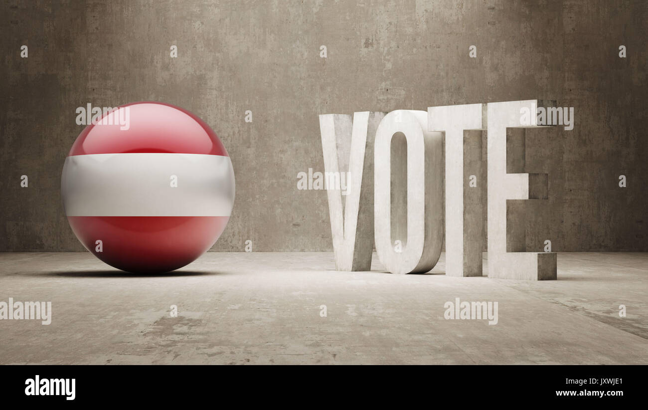 Austria High Resolution Vote Concept Stock Photo - Alamy