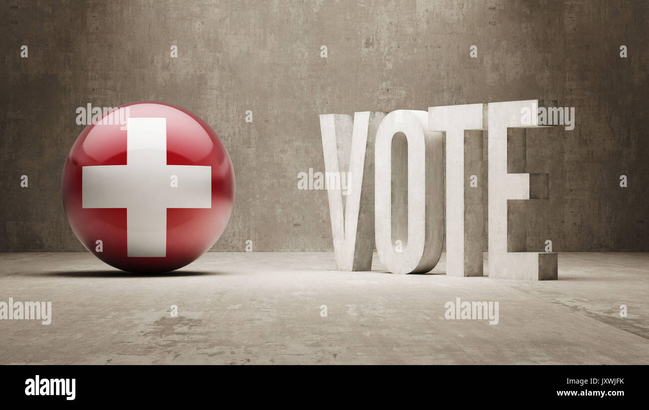 Switzerland High Resolution Vote Concept Stock Photo - Alamy